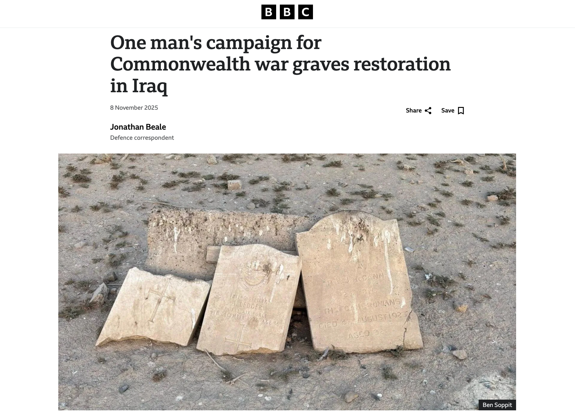 Commonwealth War Graves Iraq | CWGC Cemeteries, Memorials & History